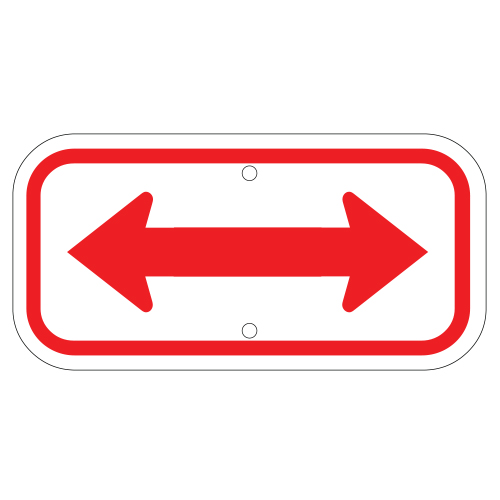 Double Arrow Sign Red Sign Covers Double Arrow Sign Red Sign Covers